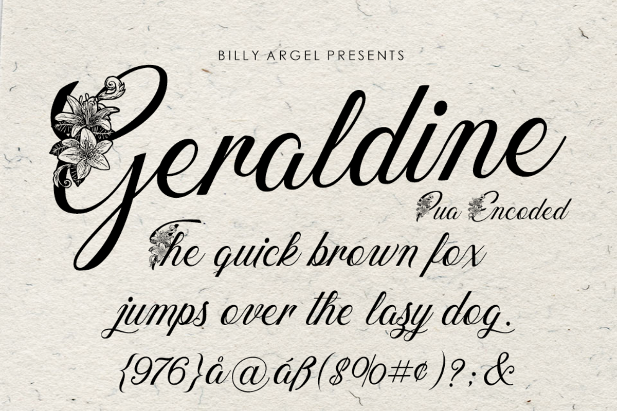 GERALDINE Font - Free Download