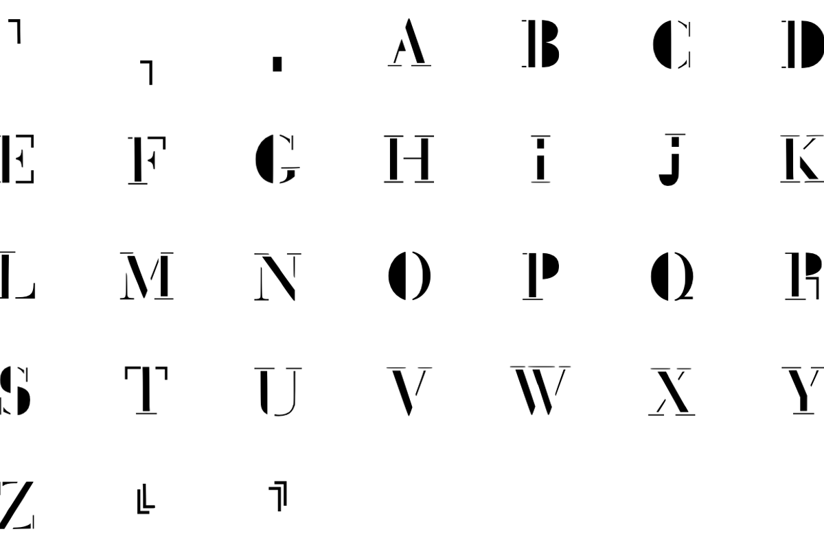Mck Stencil Font | Marcus Melton Design | FontSpace