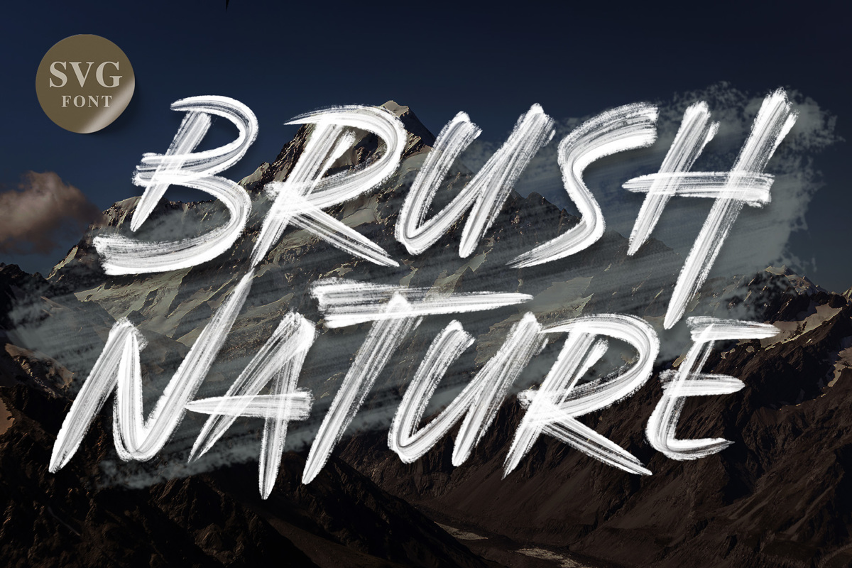 Brush Nature Font | madhaline studio | FontSpace