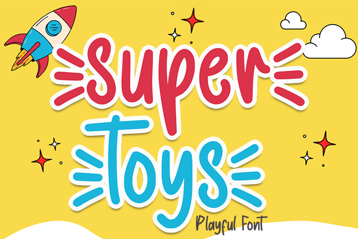 Super Toys - Pesonal Use Font - Free Download