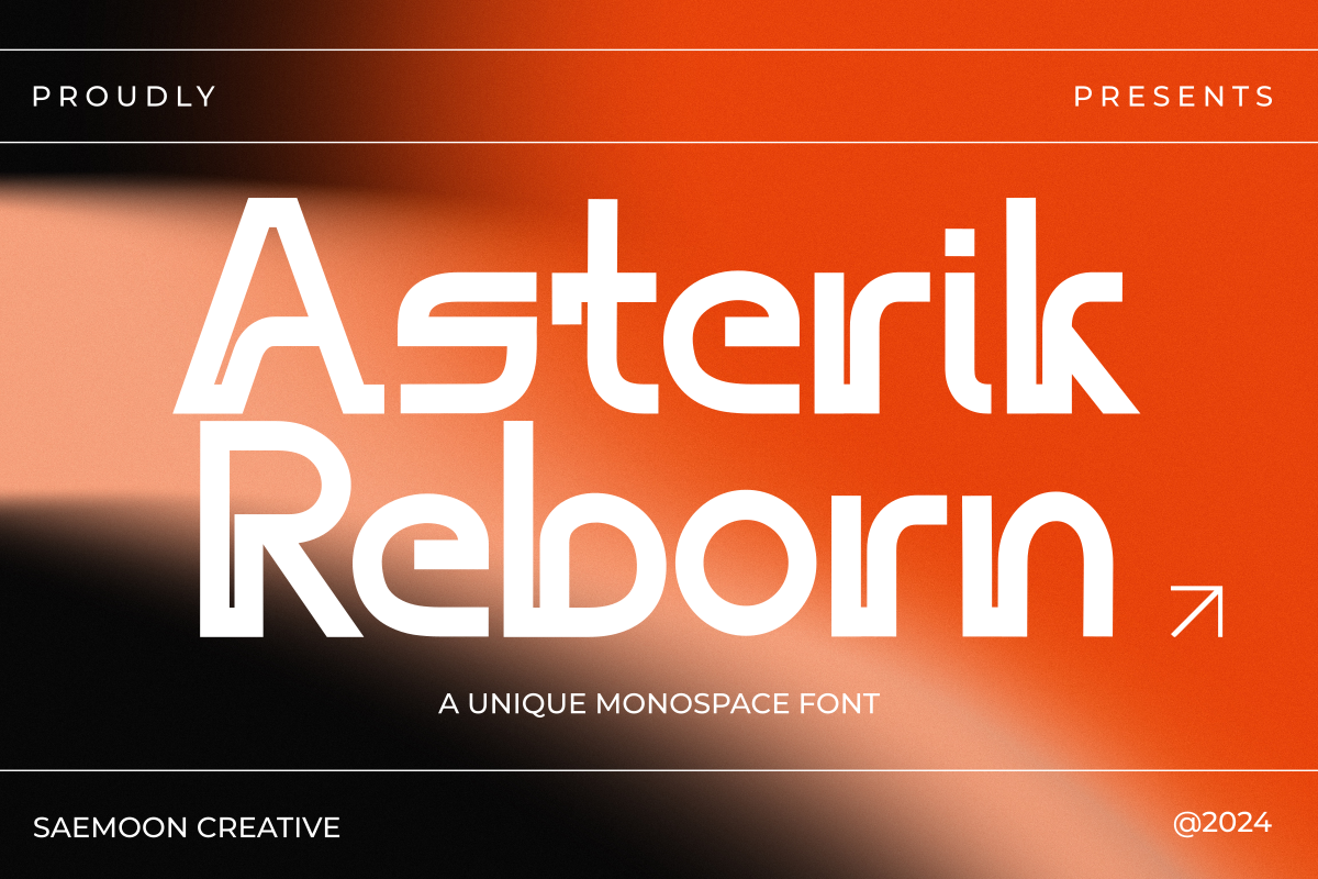 Asterik Reborn Font | saemoon creative | FontSpace