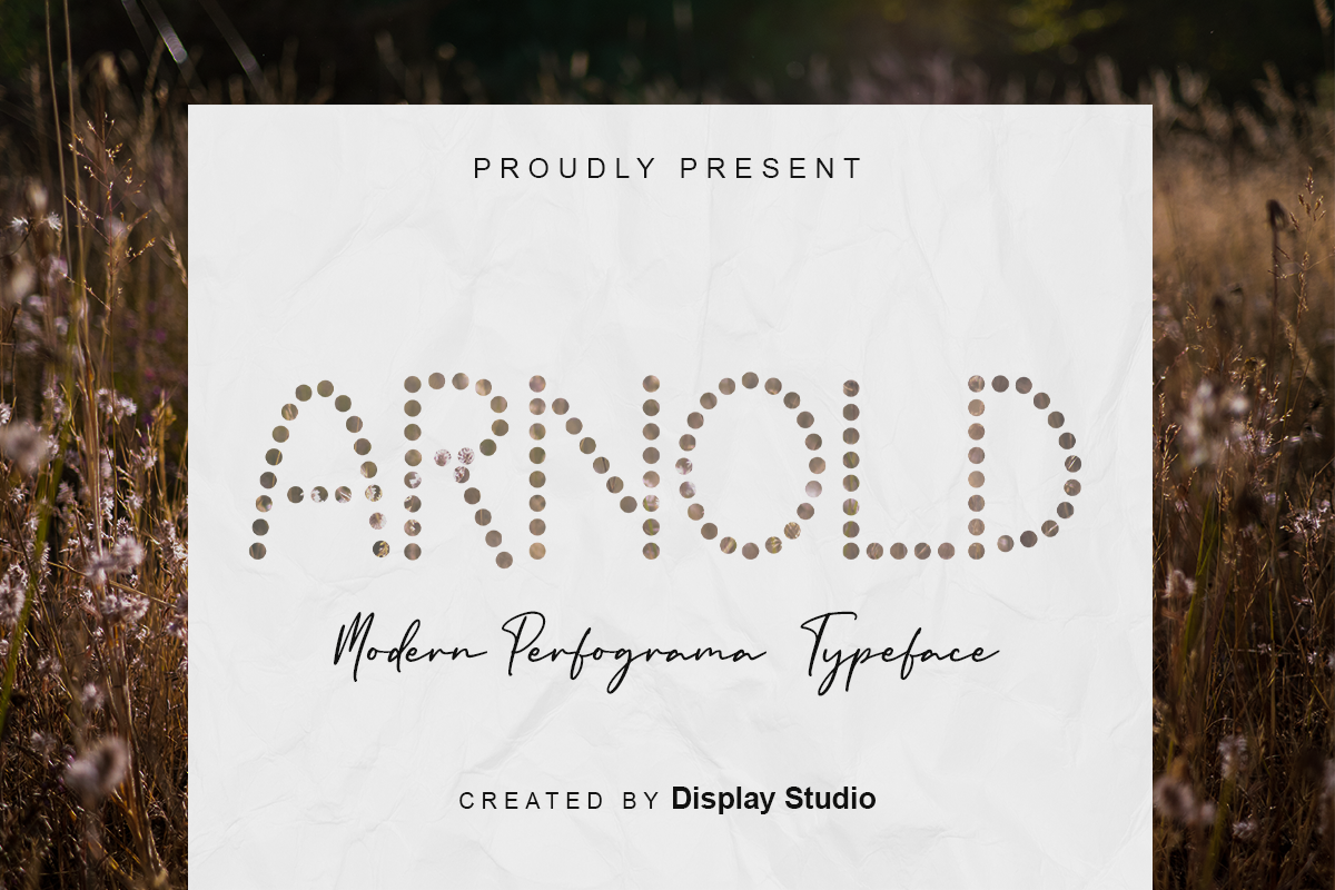ARNOLD Font | DisplayStudio_ | FontSpace