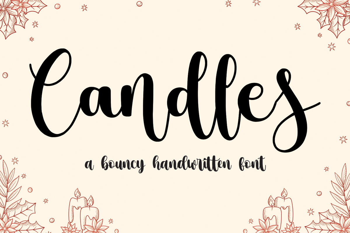 Candles Font | Mozarella | FontSpace