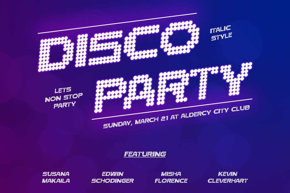 Aldercy Disco Font | craftsupplyco | FontSpace