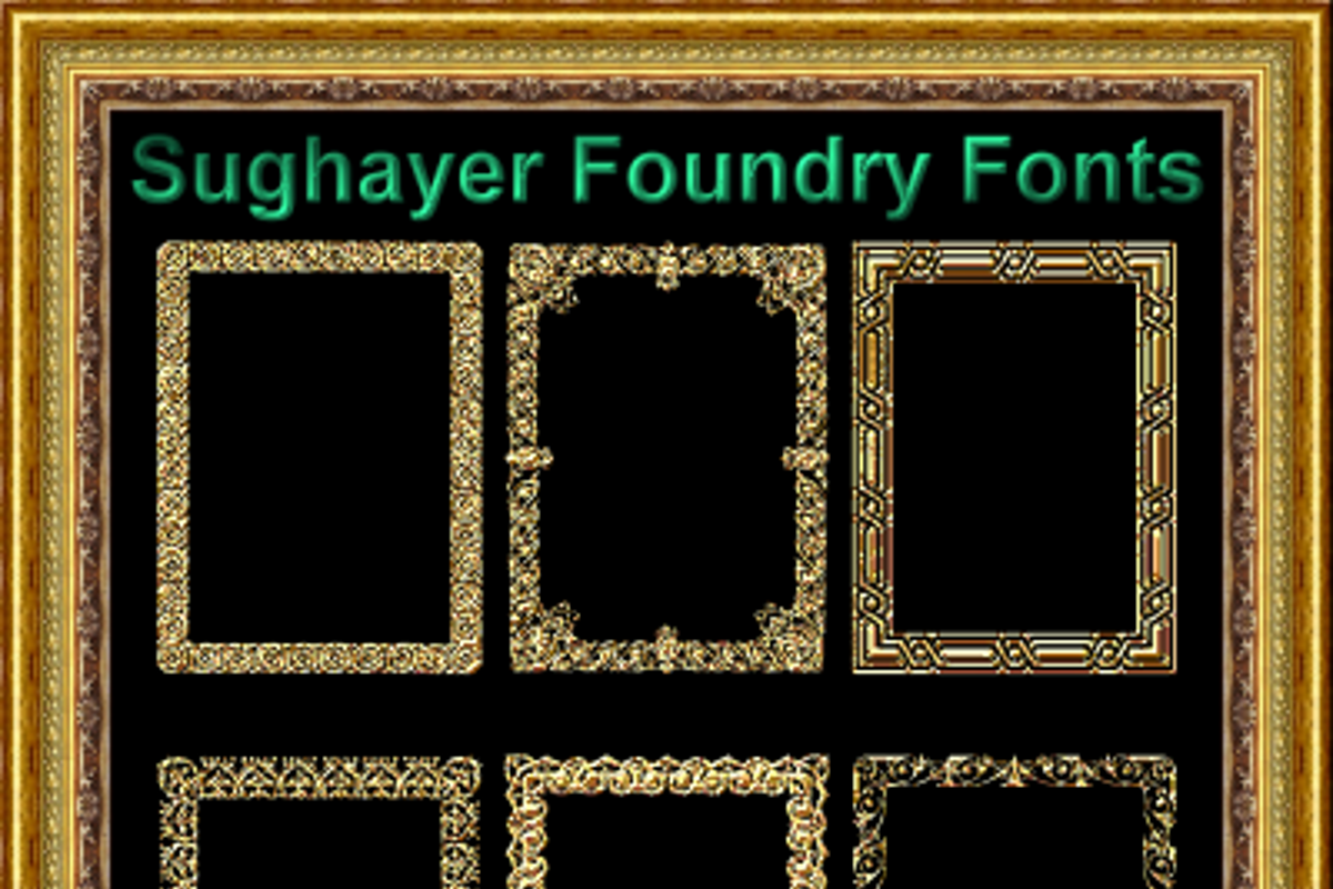 Vintage Frames_21 Font | Sughayer Foundry | FontSpace
