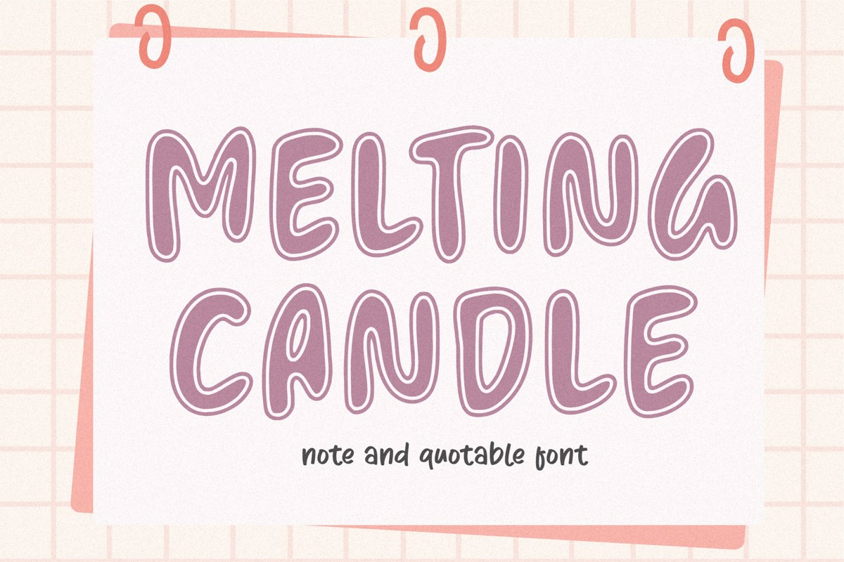 Melting Candle Font | balpirick | FontSpace