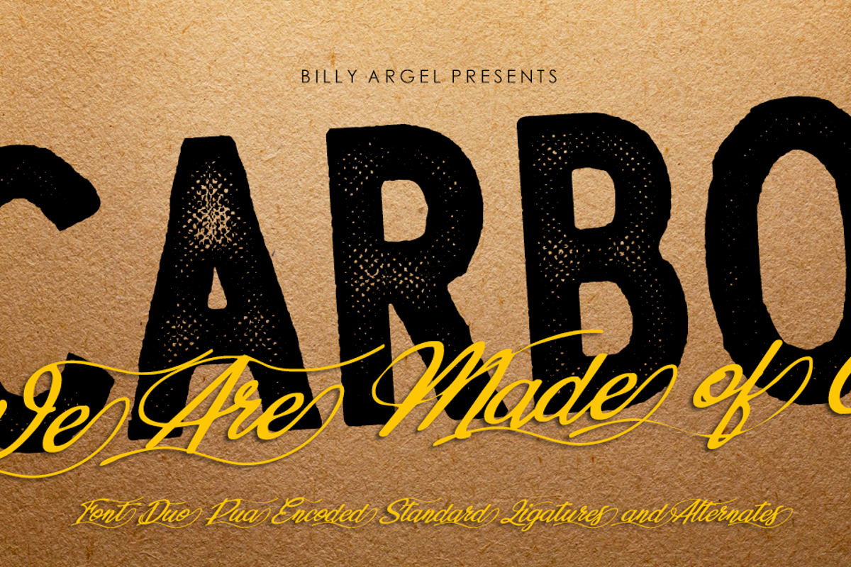 CARBON Font | Billy Argel Fonts | FontSpace