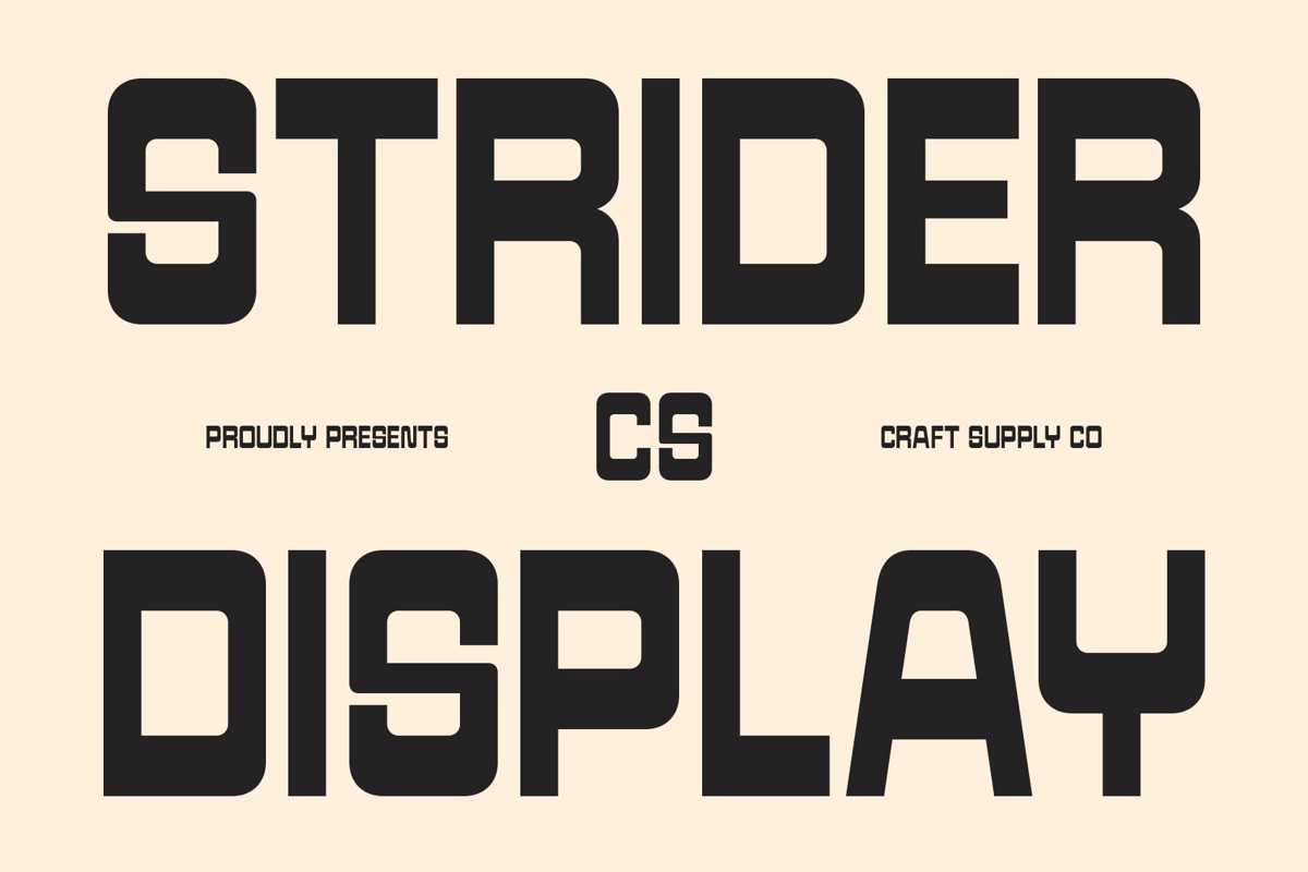 CS Strider Font - Free Download