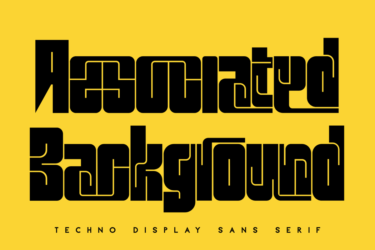 Associated Background Font - Free Download