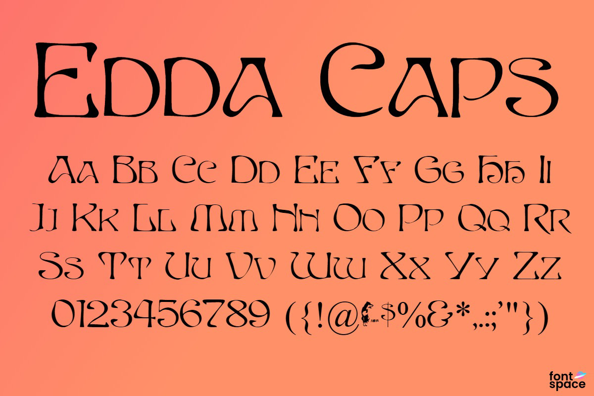 Edda Caps Font - Free Download