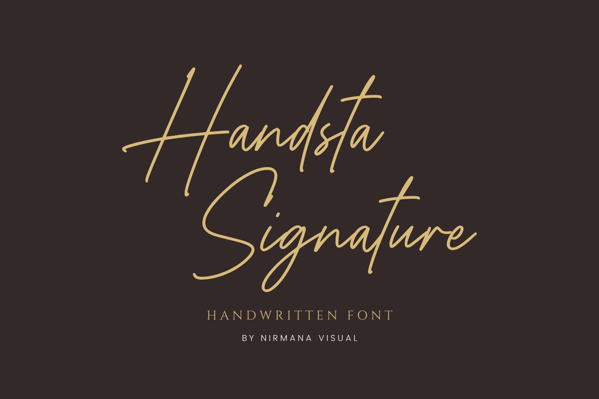 Handsta Signature Font | Nirmana Visual | FontSpace