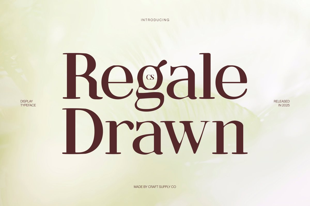 CS Regale Drawn Font - Free Download