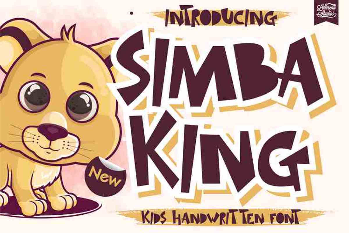 SIMBA KING Font | Letterena Studios | FontSpace