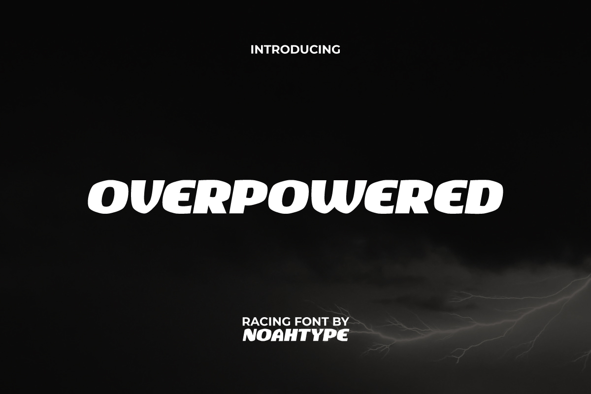 Overpowered Font | noahtype | FontSpace