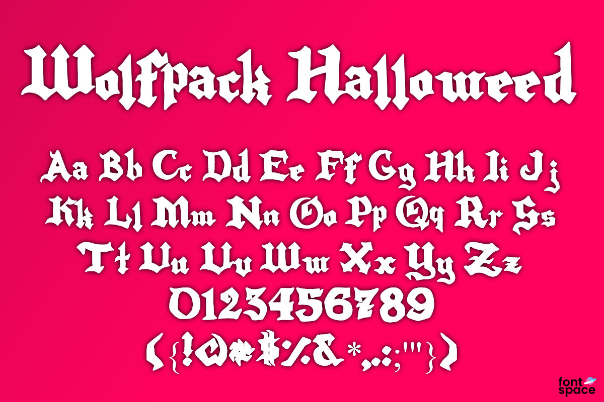 Wolfpack Halloweed Font - Free Download