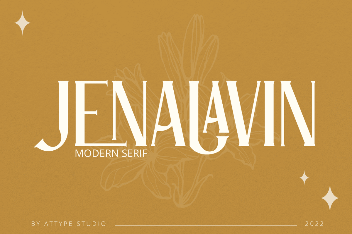 Jenalavin Font | Attype Studio | FontSpace