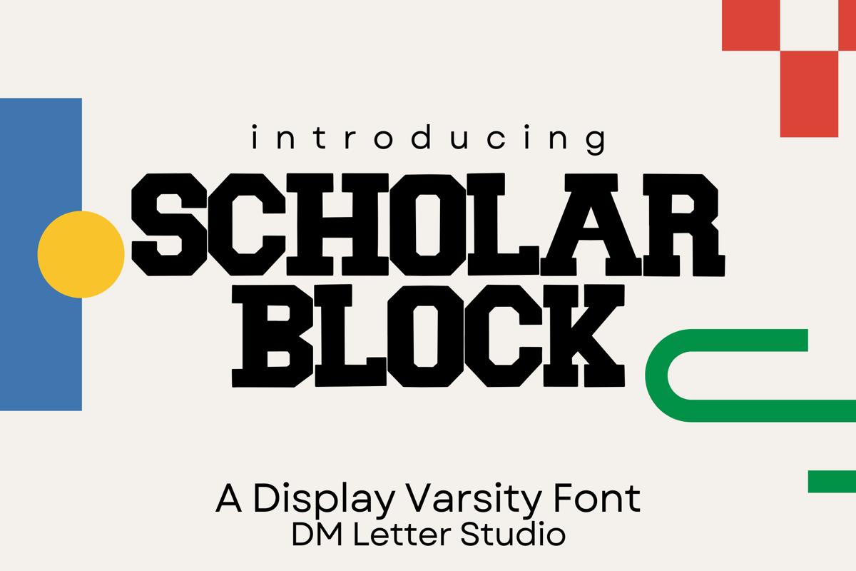 Scholar Block Font - Free Download
