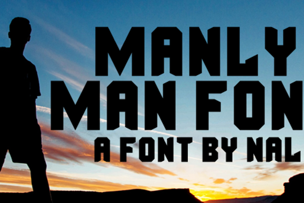 Manly Man Font | Chequered Ink | FontSpace