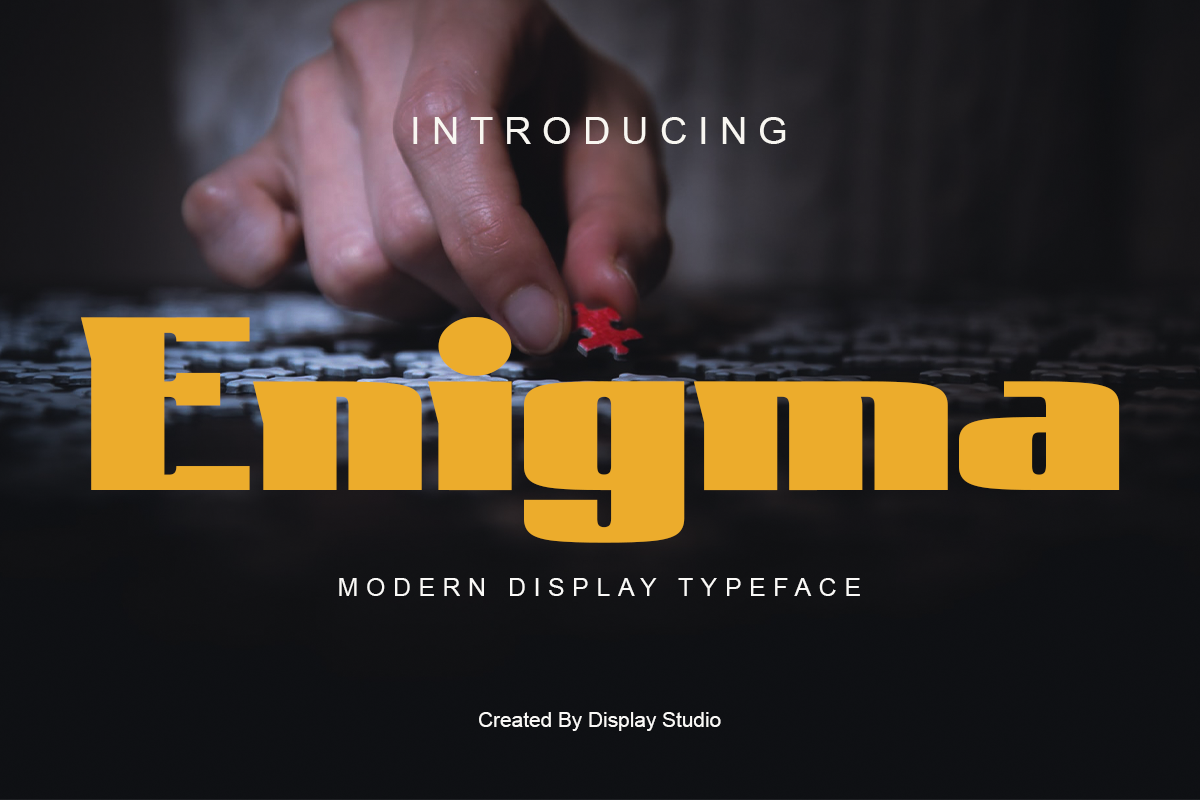 Enigma Font | DisplayStudio_ | FontSpace