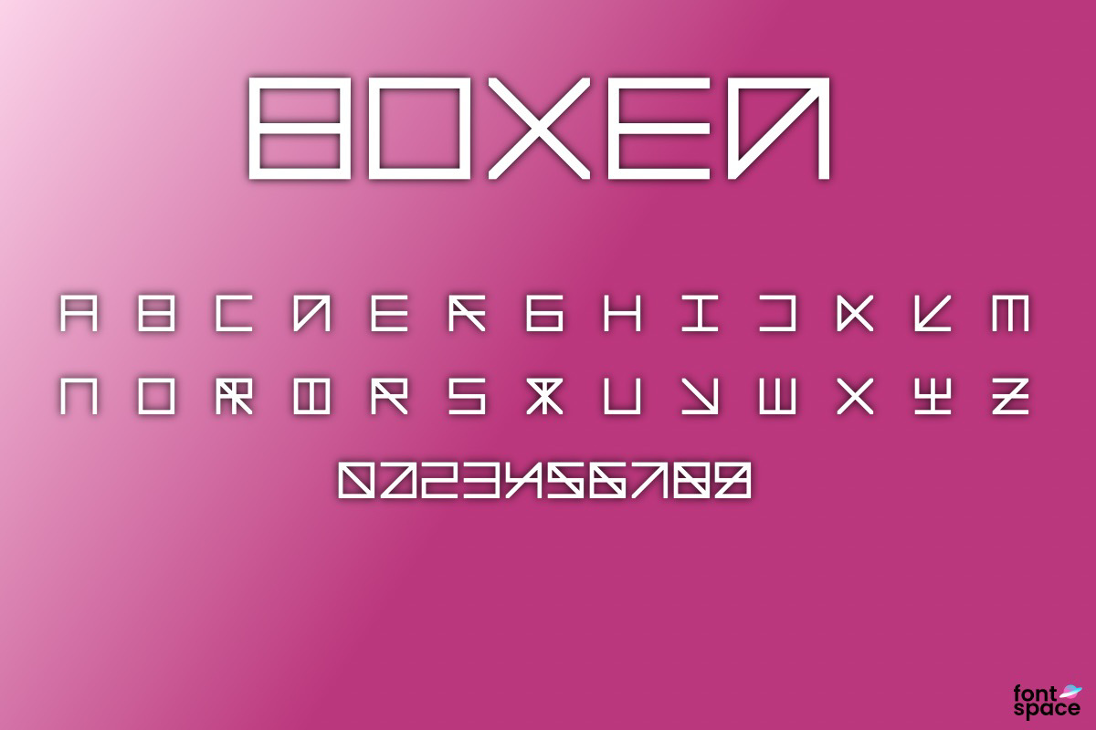 Boxed Font - Free Download