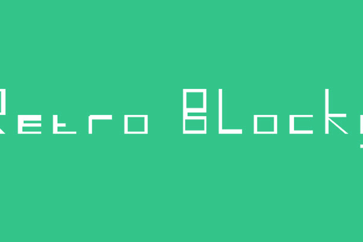 Retro Blocky Font | FreeStockImages.net | FontSpace
