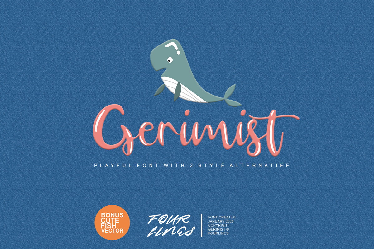 Gerimist Font | Fourlines Design | FontSpace