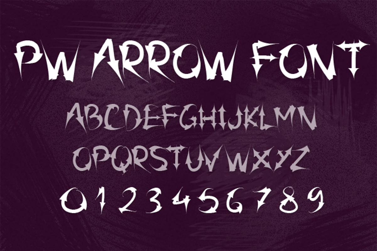 PW Arrow font | Peax Webdesign | FontSpace
