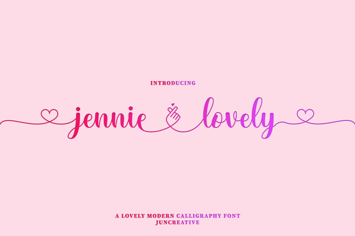 Jennie Lovely - Font - Free Download
