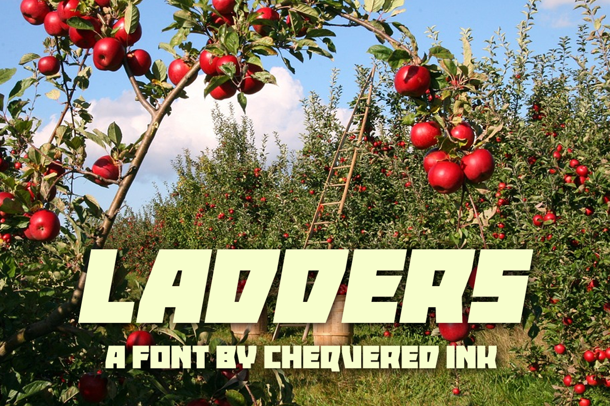 Ladders Font | Chequered Ink | FontSpace