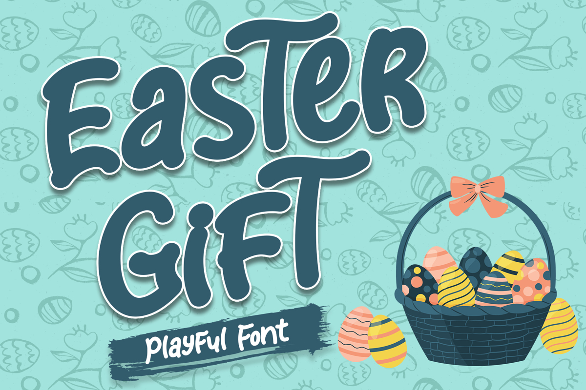 Easter Gift Font | Sakha Design | FontSpace