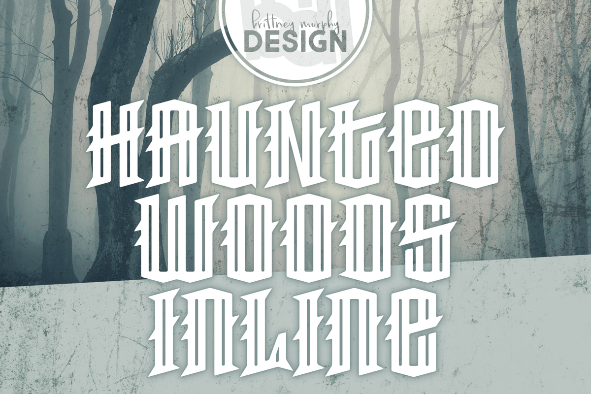 Haunted Woods Inline Font - Free Download