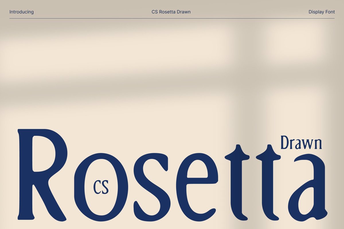 CS Rosetta Drawn Font - Free Download