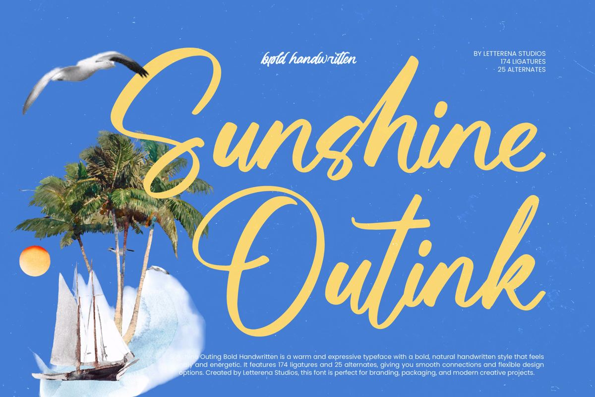 Sunshine Outink VERSION Font - Free Download