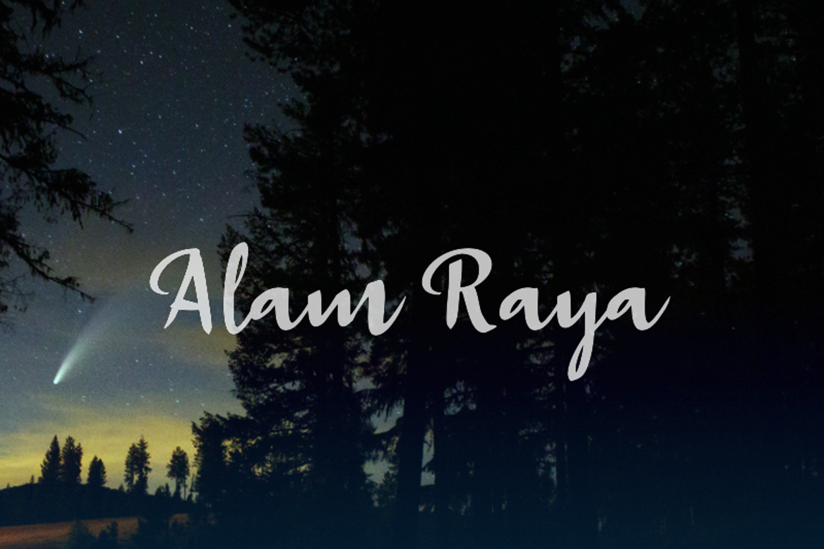 A Alam Raya Font | wepfont | FontSpace