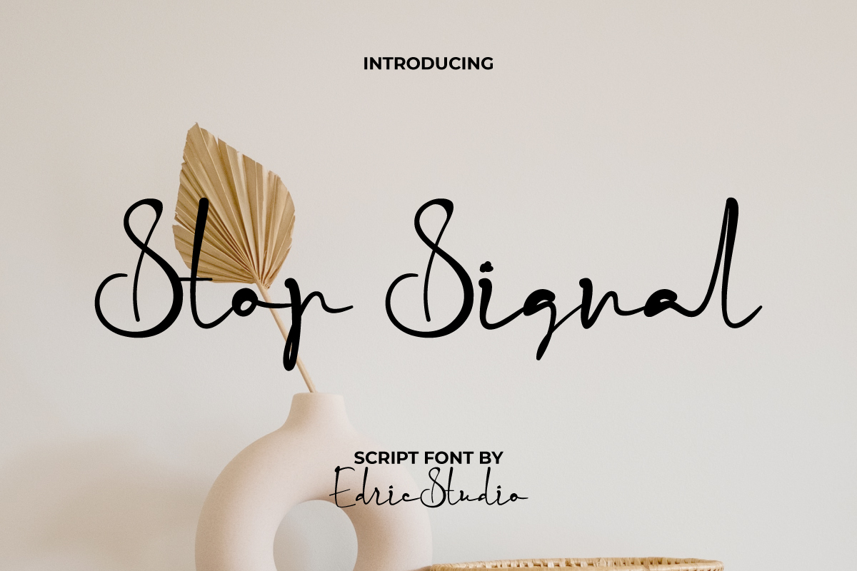Stop Signal Font - Free Download