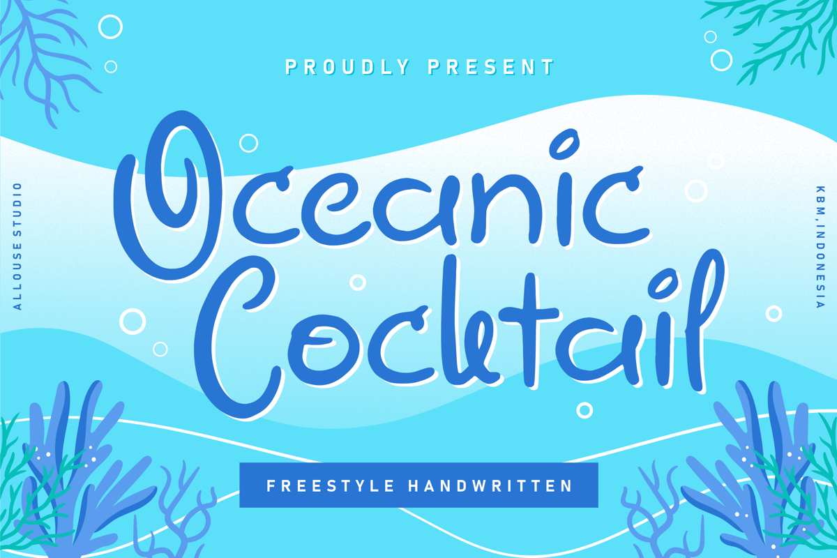 Oceanic Cocktail Font | Allouse.Studio | FontSpace