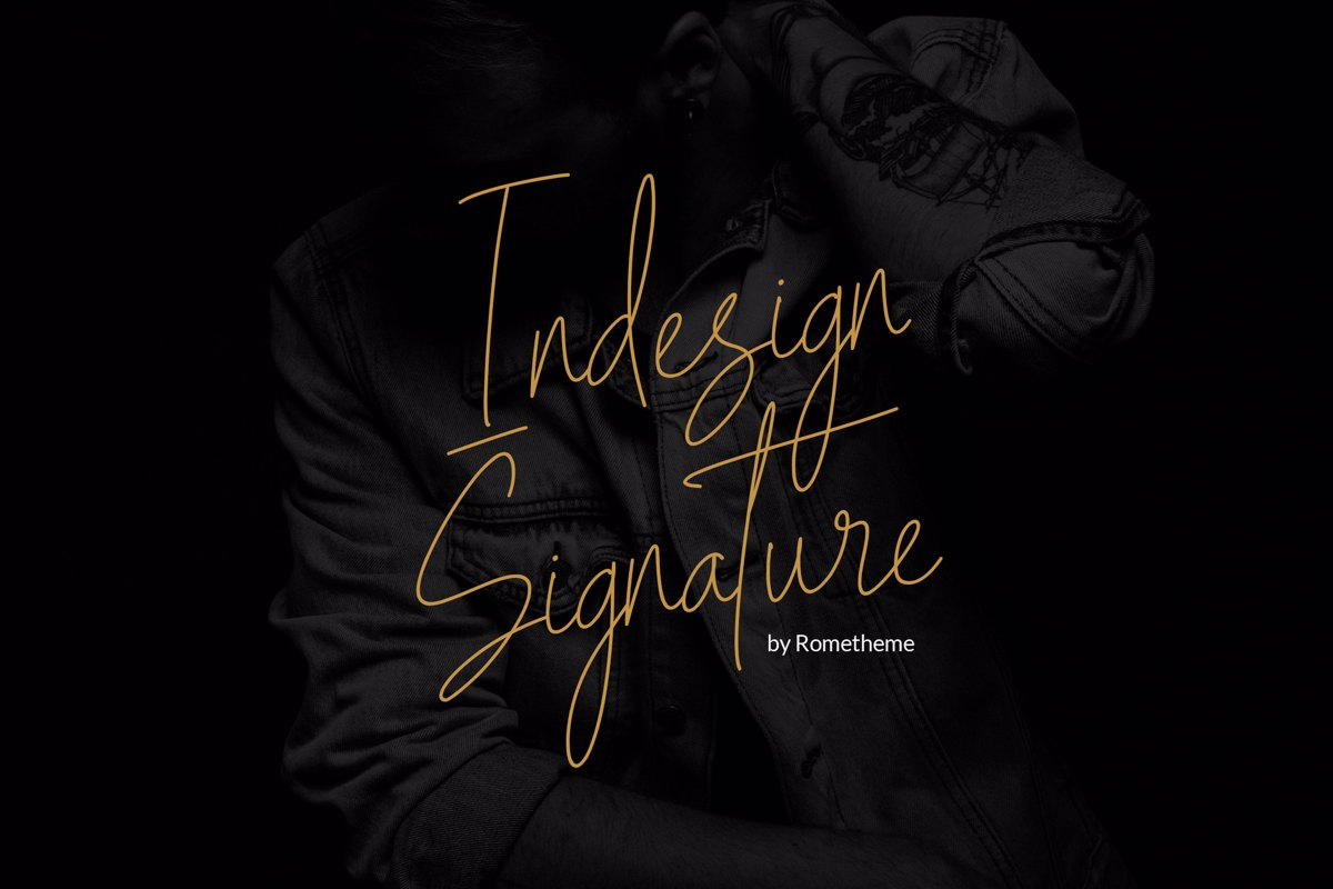 indesign-signature-font-rometheme-fontspace