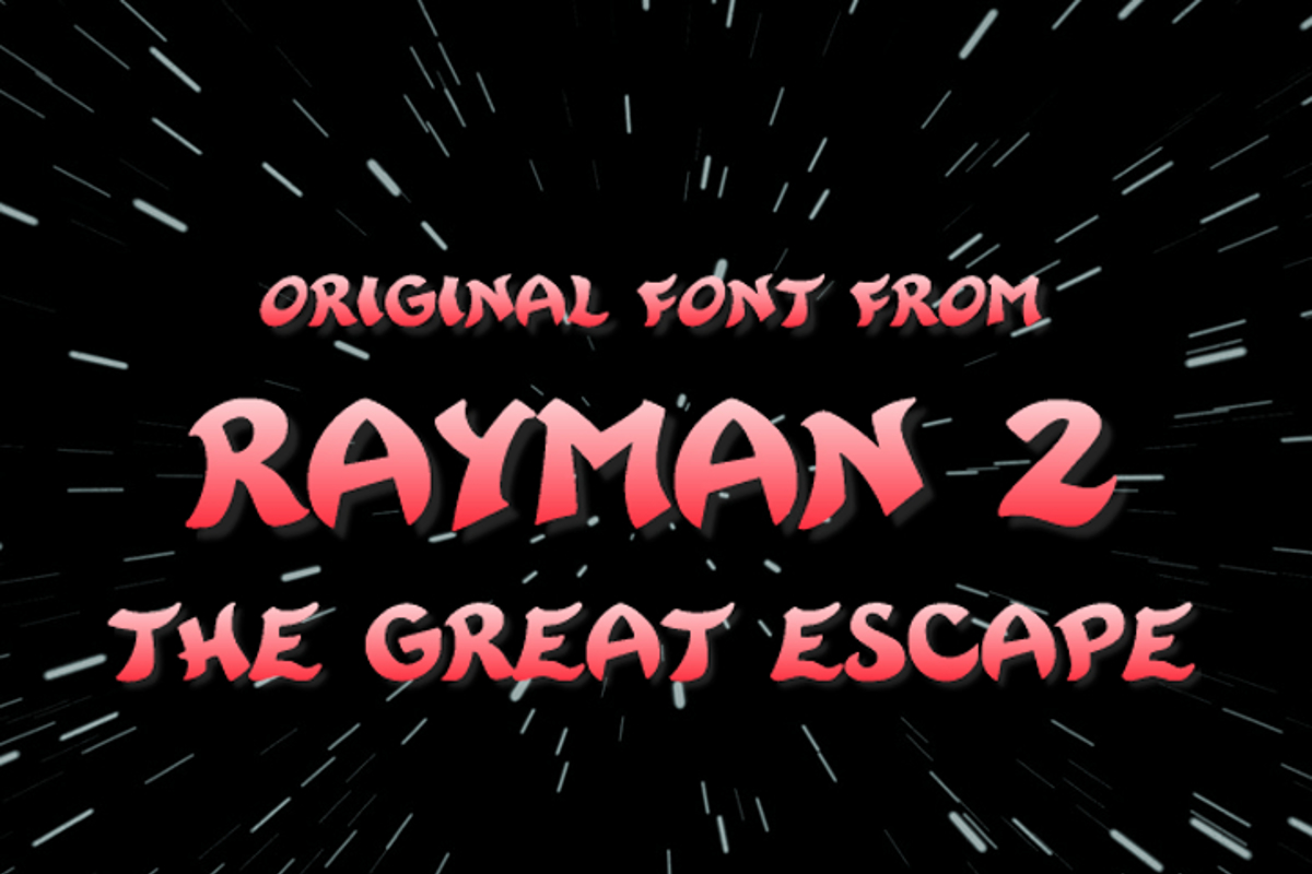 Rayman 2 Font - Free Download