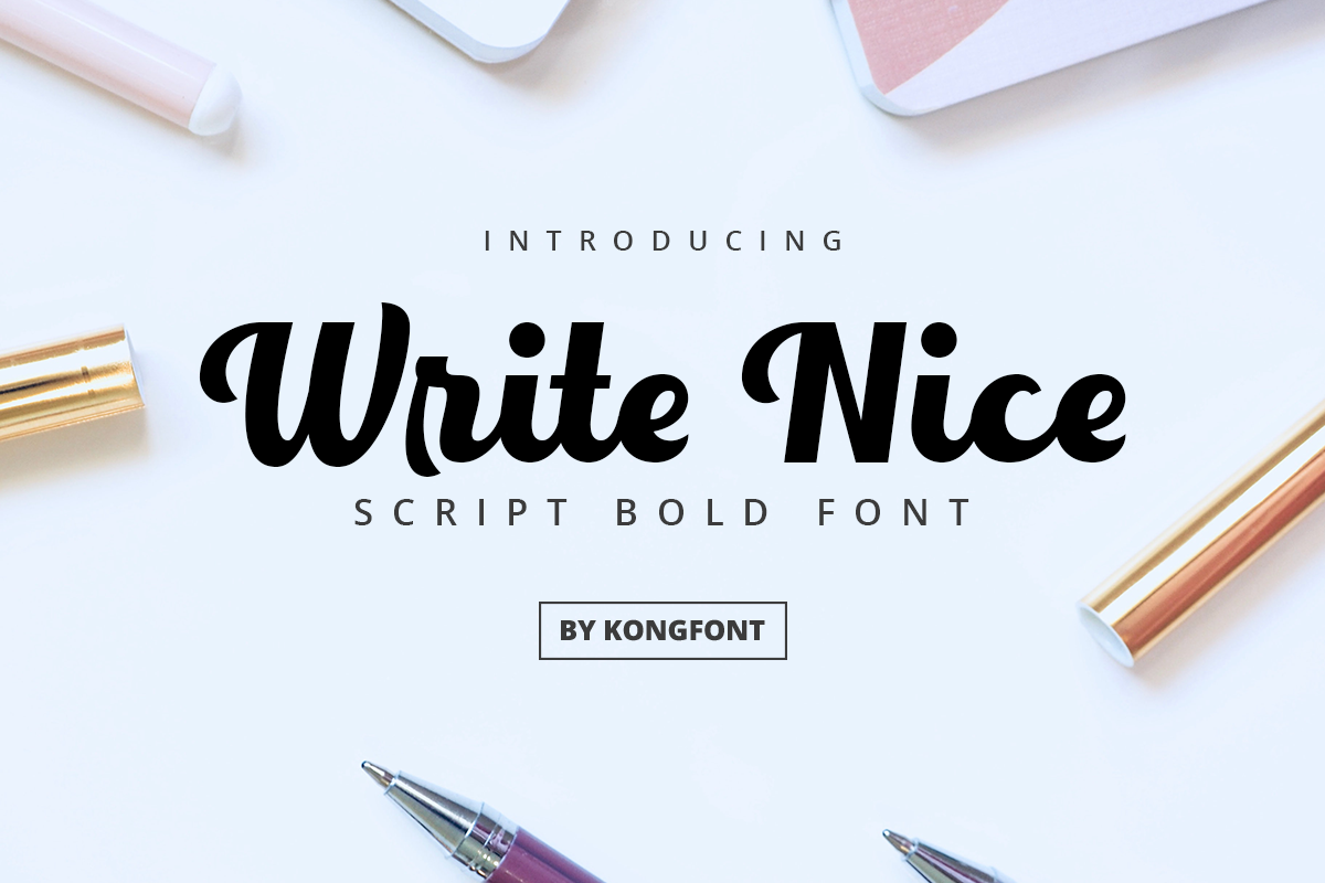 Write Nice Font | Fontkong | FontSpace