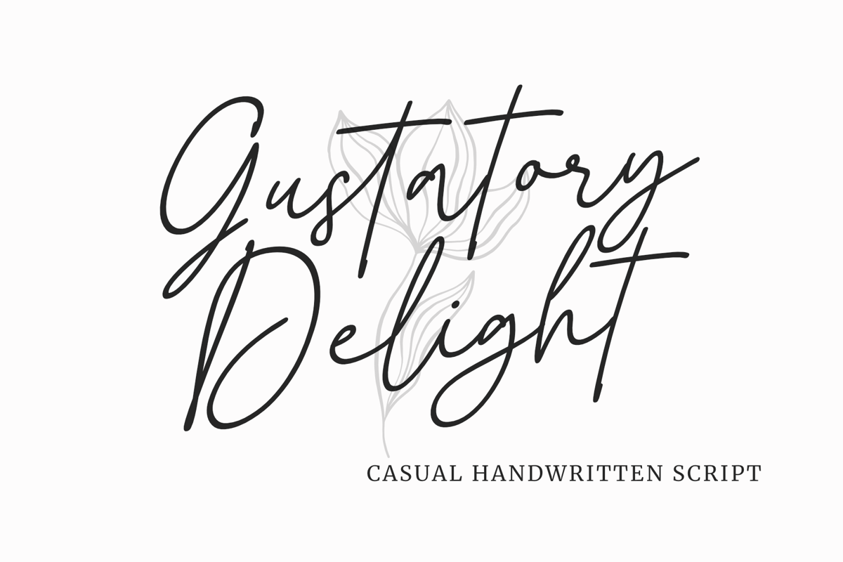 Gustatory Delight Font - Free Download