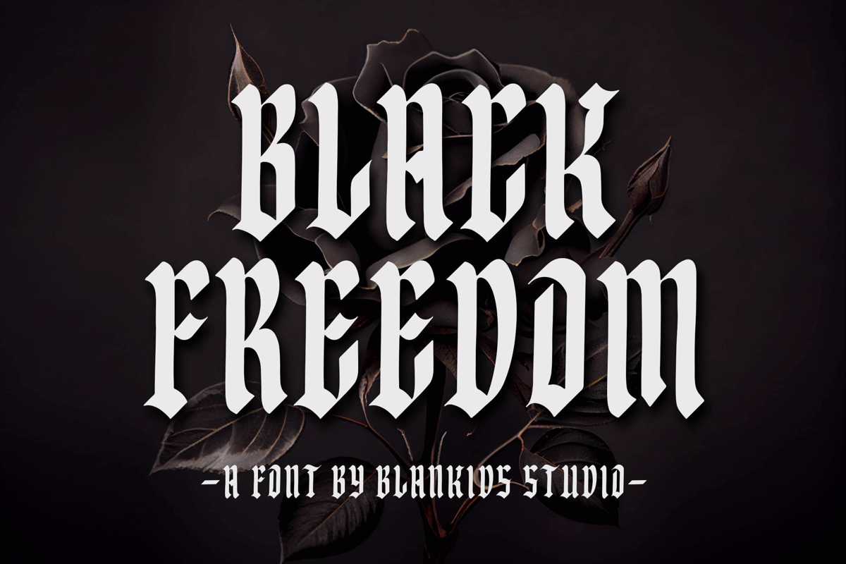Black Freedom Font | Blankids | FontSpace