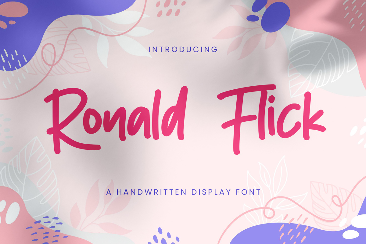 Ronald Flick Font | StringLabs | FontSpace