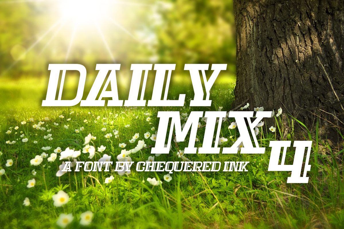 Daily Mix 4 Font | Chequered Ink | FontSpace