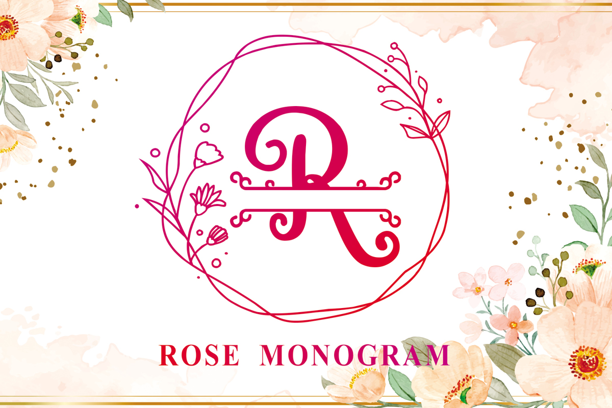 Rose Monogram Font | Mozarella | FontSpace