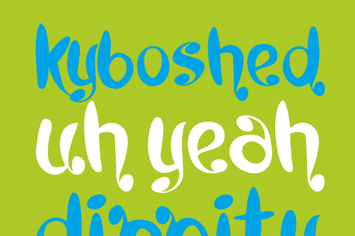 Kyboshed Font | Tension Type | FontSpace