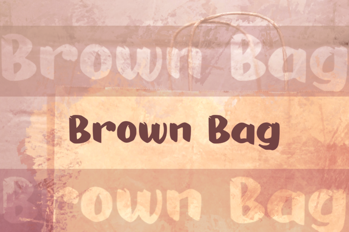 B Brown Bag Font - Free Download