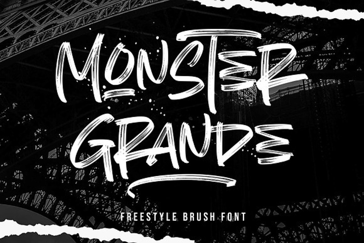 Monster Grande Font | Arterfak | FontSpace