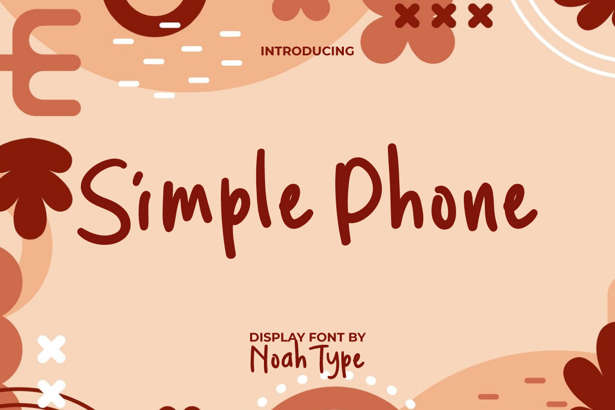 Simple Phone Font | noahtype | FontSpace