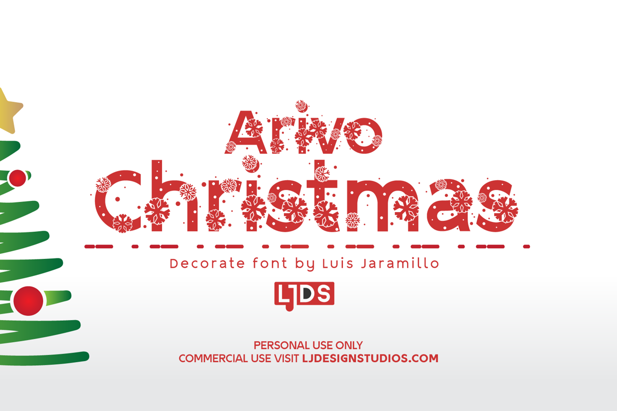 Arivo Christmas Font | LJ Design Studios | FontSpace