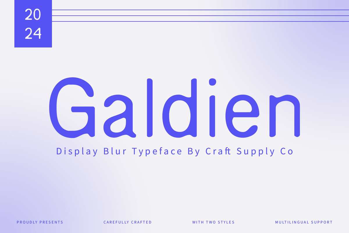 Galdien Blur Font - Free Download
